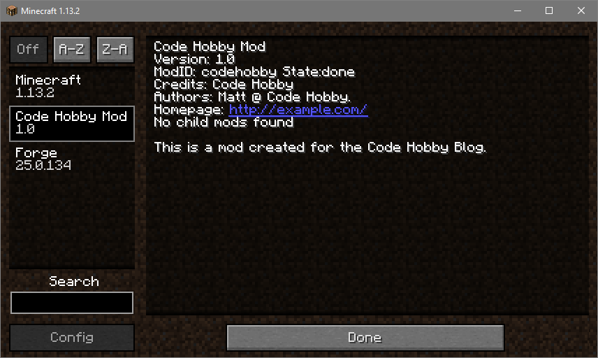 Minecraft Forge: Modding setup – Code Hobby